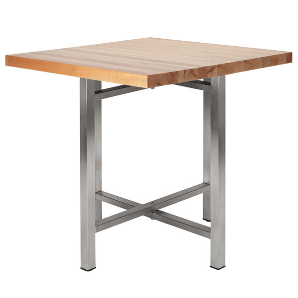 Bon Chef 50430-S-BB Flex-X 30" x 30" Butcher Block Square Dining Height ...