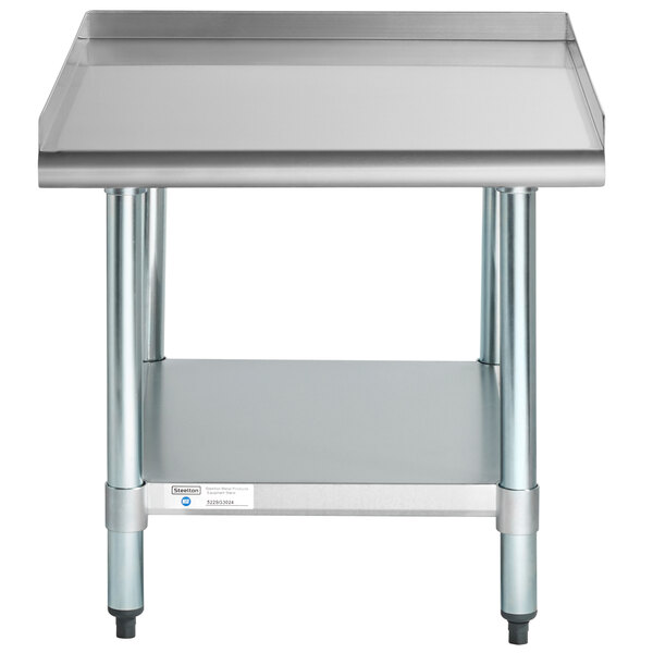 Steelton 30" x 24" 18-Gauge Stainless Steel Equipment Stand with ...