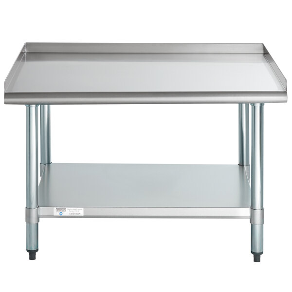 Steelton 30" x 36" 18-Gauge Stainless Steel Equipment Stand with ...