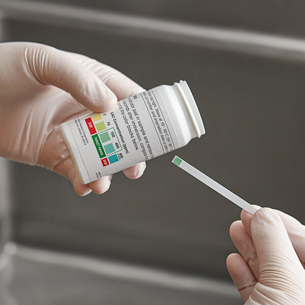 Serim 5152Q Quaternary Test Strips 0-800ppm - 100 Count Vial