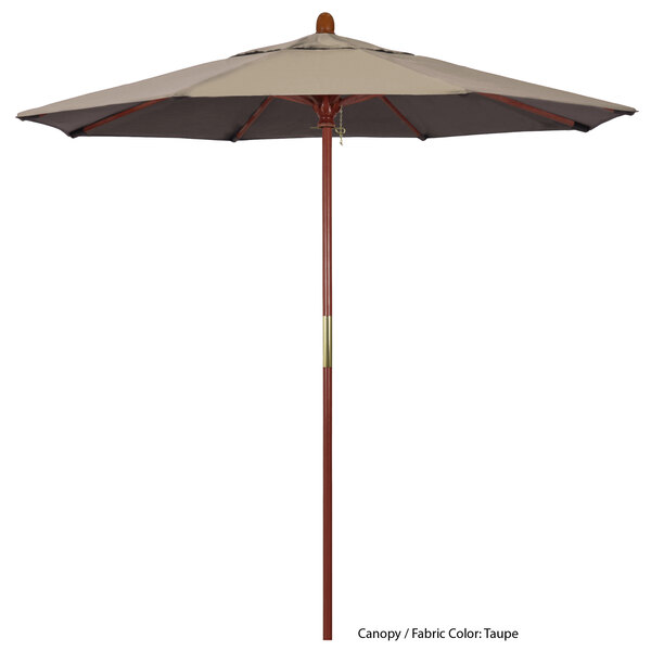 California Umbrella MARE 758 SUNBRELLA 1A Grove 7 1/2' Round Push Lift ...
