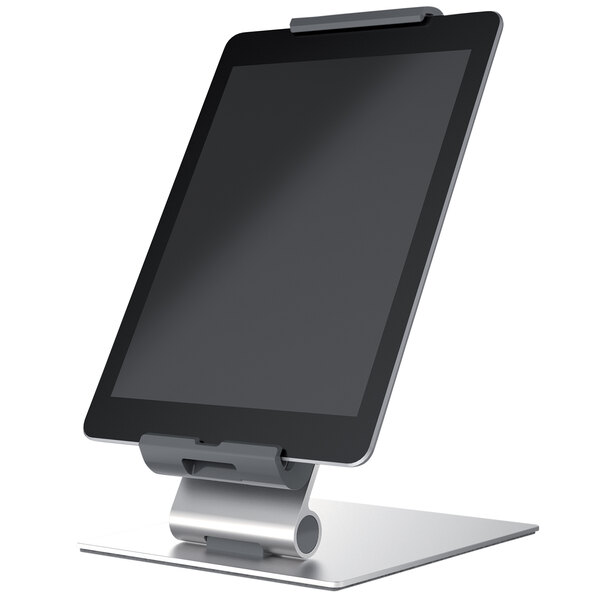 Durable 893023 Silver Metal Desktop Tablet Holder