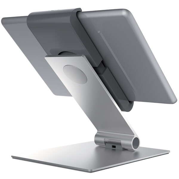 Durable 893023 Silver Metal Desktop Tablet Holder