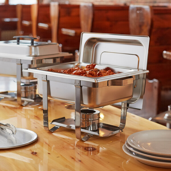 4 Qt. Chafing Dish - Stainless Steel, Half Size