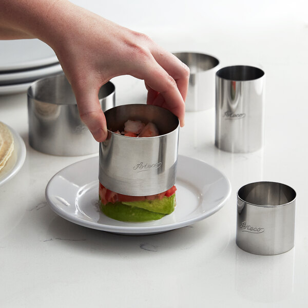 Ateco 5-Piece Stainless Steel Round Ring Mold Set