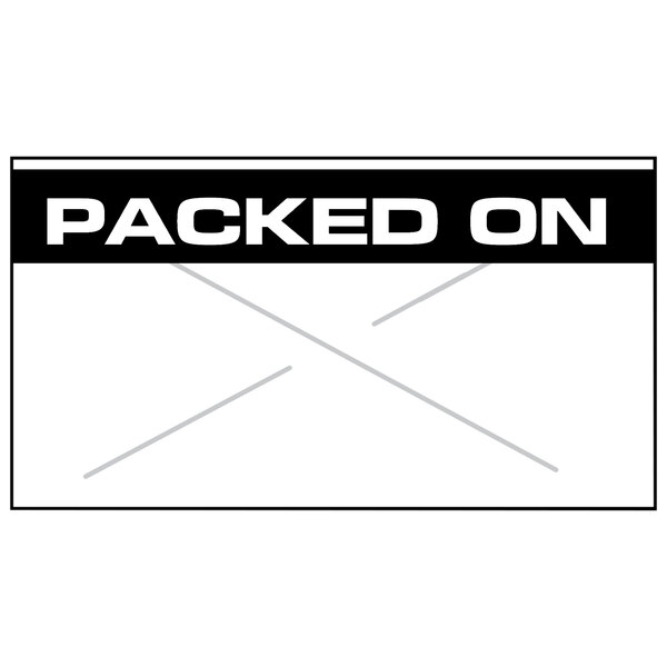 Garvey 2212-05887 2212 Series 7/8" x 1/2" White / Black "PACKED ON ...