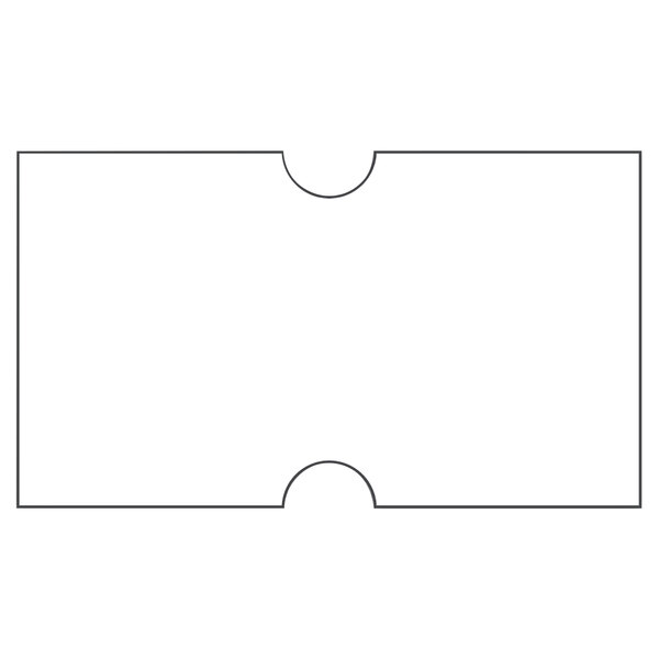 Garvey 2112-31501 2112 Series 13/16" x 1/2" White 1000-Count One-Line ...