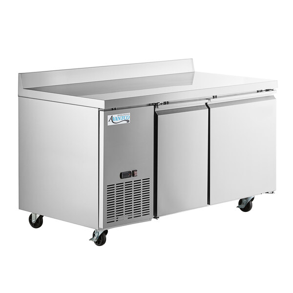 Avantco SS-WD-2-60R 60" Stainless Steel Extra Deep Worktop Refrigerator ...