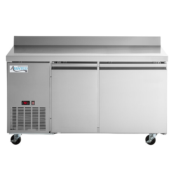 Avantco SS-WD-2-60R 60" Stainless Steel Extra Deep Worktop Refrigerator ...