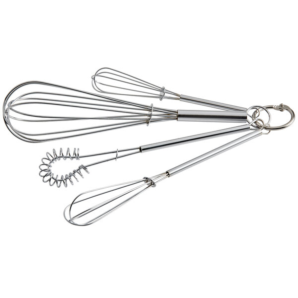 Fox Run 4-Piece Chrome Mini Whip / Whisk Set