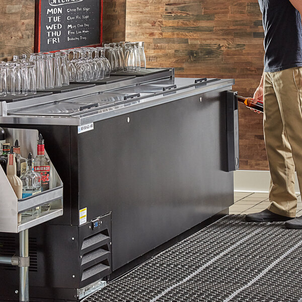 Beverage-Air DW94HC-B-29 95" Black Frosty Brew Deep Well Bottle Cooler