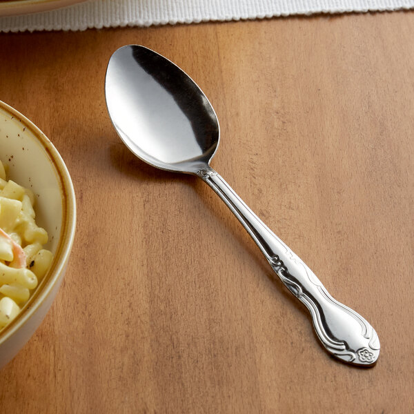 Choice Bethany 8 3/8" 18/0 Stainless Steel Tablespoon / Serving Spoon ...