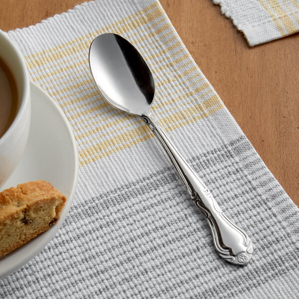 Choice Bethany 6 1/8" 18/0 Stainless Steel Teaspoon - 12/Case
