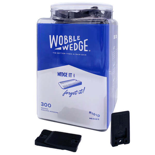 Wobble Wedge Tapered Black Hard Polypropylene Installation Table Wedge ...