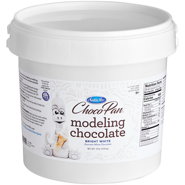 Bulk Bright White Modeling Chocolate - 10 lbs. | WebstaurantStore