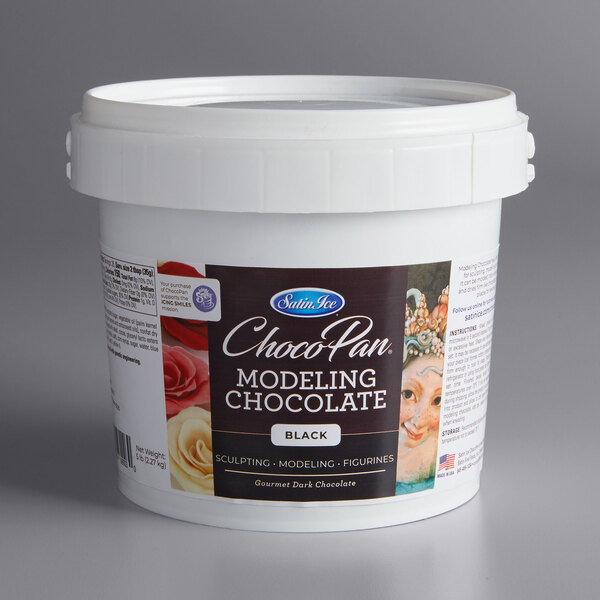 Satin Ice ChocoPan 5 lb. Black Modeling Chocolate