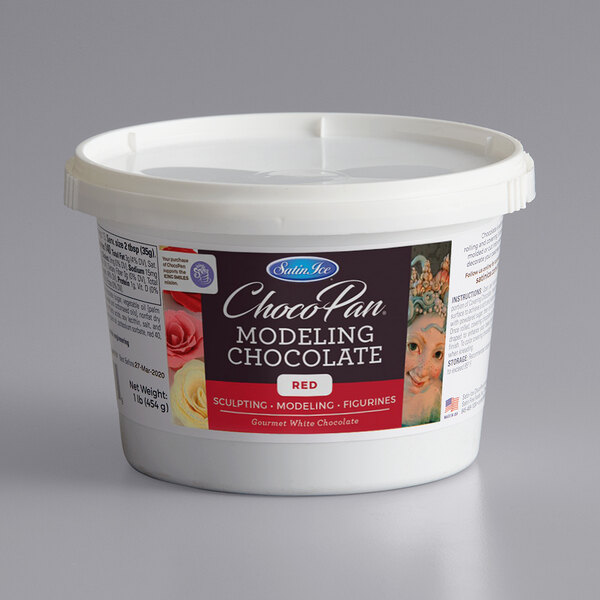 Satin Ice ChocoPan 1 lb. Red Modeling Chocolate