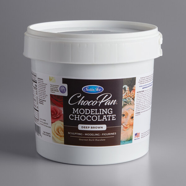 Satin Ice ChocoPan 10 lb. Deep Brown Modeling Chocolate
