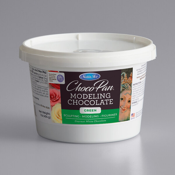 Satin Ice ChocoPan 1 lb. Green Modeling Chocolate