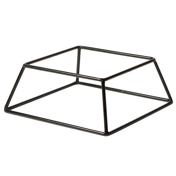 American Metalcraft RSSB3 7" x 7" x 3 1/2" Small Black Rectangular ...