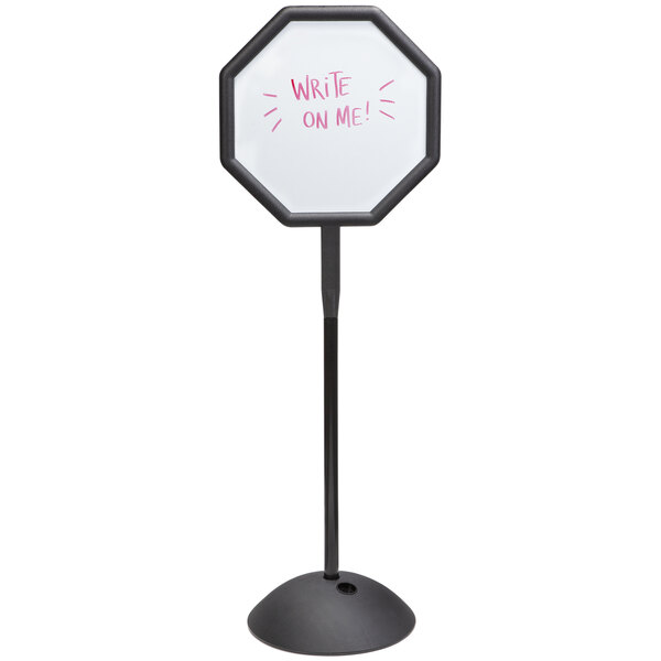 Safco 4118BL Write Way 22 1/2" x 18" x 65" Octagon Double Sided ...