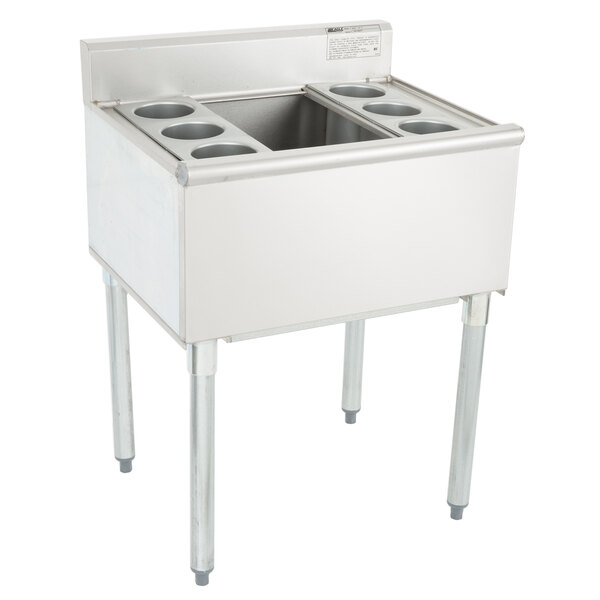 Eagle Group B2CT-18-7 24" Underbar Ice Bin/Cocktail Unit with 7 Circuit ...