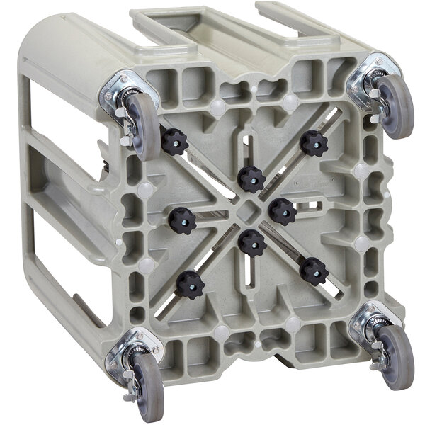 Cambro ADCSC8PKG S-Series Speckled Gray Compact Adjustable Dish Dolly ...