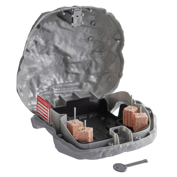 JT Eaton 928GR Rodent Rock 2G Gray Bait Station