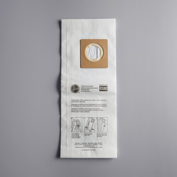 Hoover AH10143 Standard Filtration CU2 Upright Vacuum Bag - 10/Pack