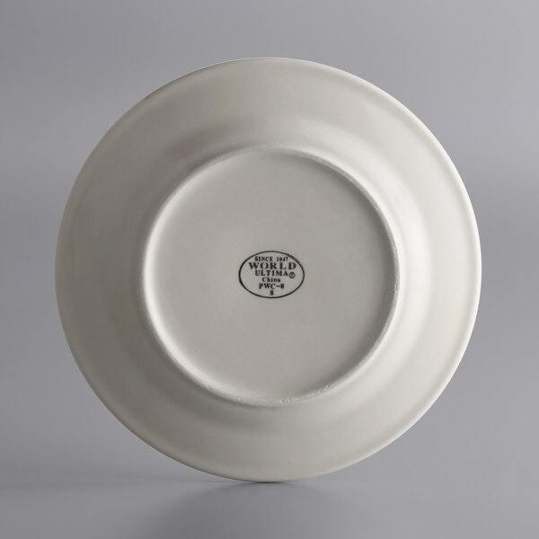 Libbey PWC-8 Princess White 9" Ultima Cream White Round Rolled Edge ...