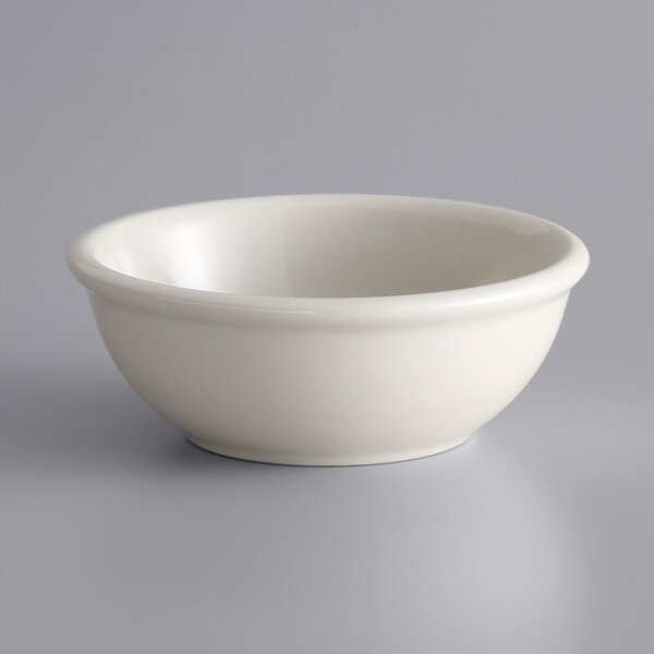 Libbey PWC-24 Princess White 10 oz. Ultima Cream White Round Rolled ...