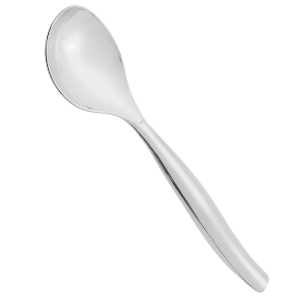 Sabert UM72S 10" Disposable Silver Plastic Serving Spoon - 72/Case