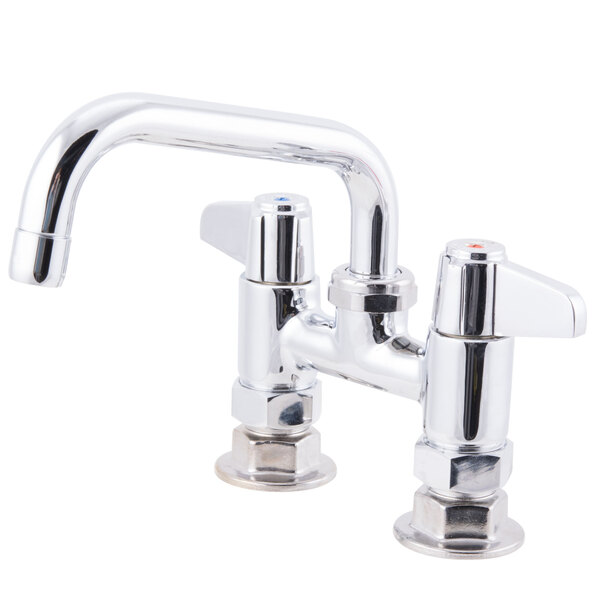 Equip by T&S 5F-4DLX06 Deck Mounted Faucet with 4" Adjustable Centers ...