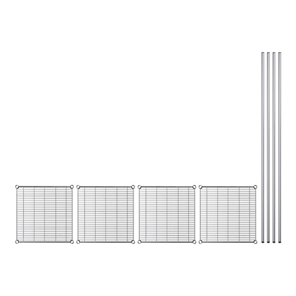 Regency Spec Line 24" x 24" x 74" NSF Stainless Steel 4-Shelf Kit