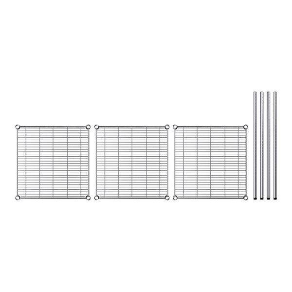 Regency Spec Line 24" x 24" x 34" NSF Stainless Steel 3-Shelf Kit
