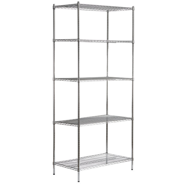 Regency 24" x 42" x 96" NSF Chrome 5-Shelf Kit