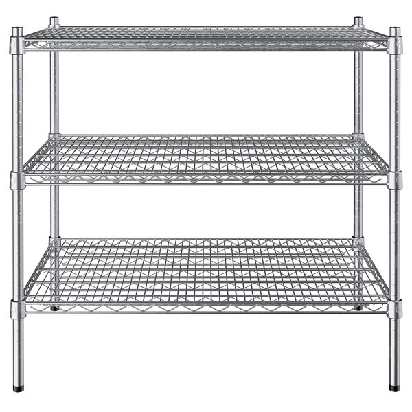 Regency 24" x 36" x 34" NSF Stainless Steel 3-Shelf Kit