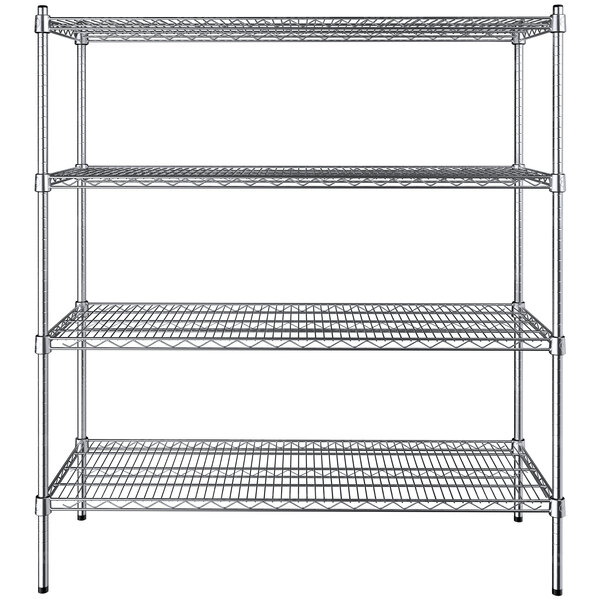 Regency 18" x 48" x 54" NSF Chrome 4-Shelf Kit