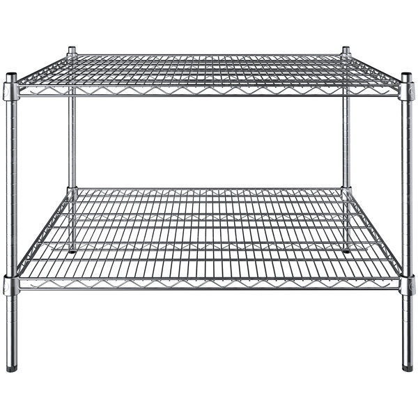 Regency 30" x 36" NSF Chrome 2-Shelf Kit with 27" Posts