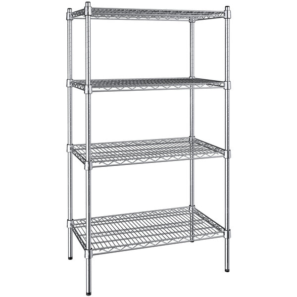Regency 18" x 30" x 54" NSF Chrome 4-Shelf Kit