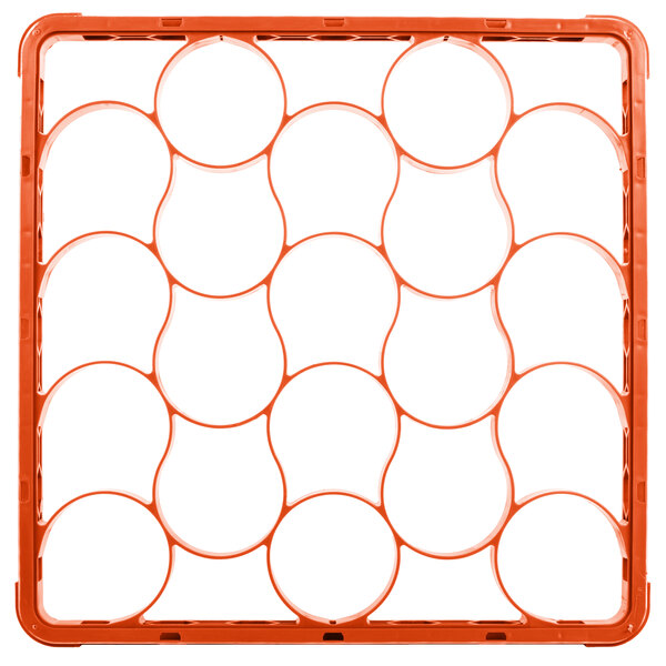 Carlisle REW20SC24 OptiClean NeWave Orange 20 Compartment Short Glass ...