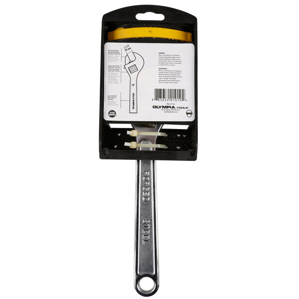 Olympia Tools 01-010 10" Adjustable Chrome Plated Wrench