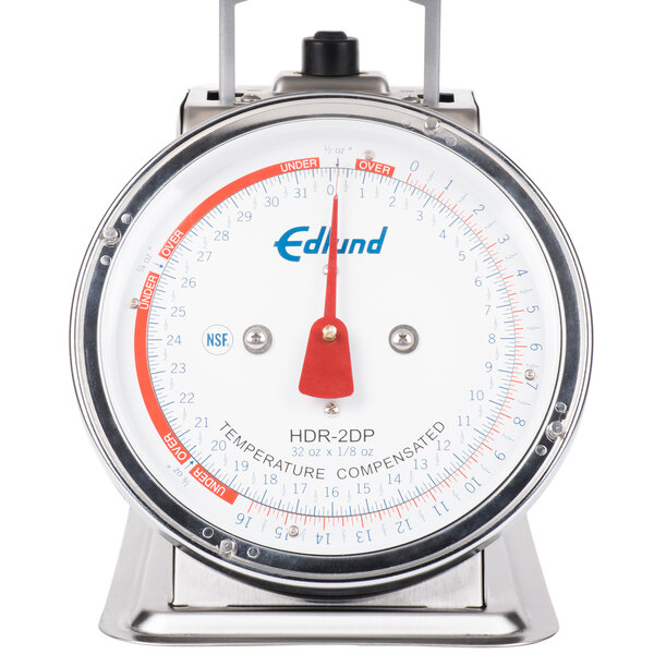 Edlund HDR-2DP 32 oz. Stainless Steel Portion Scale with 8 1/2" x 8 1/2 ...