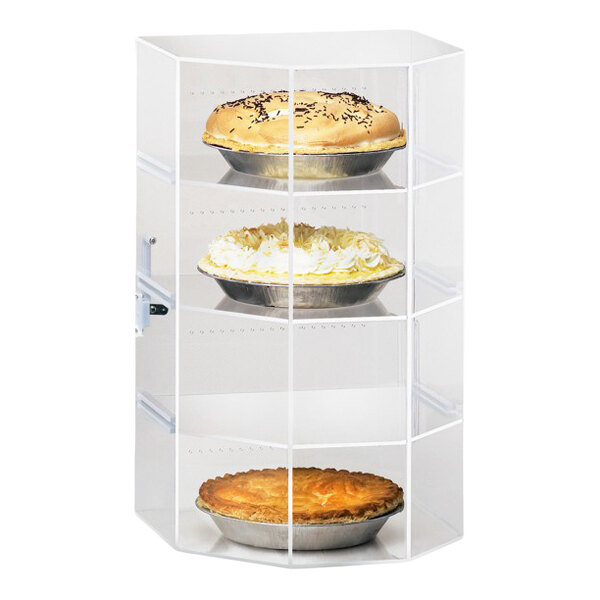 Acrylic Pie Display Case (4 Tiers) - WebstaurantStore