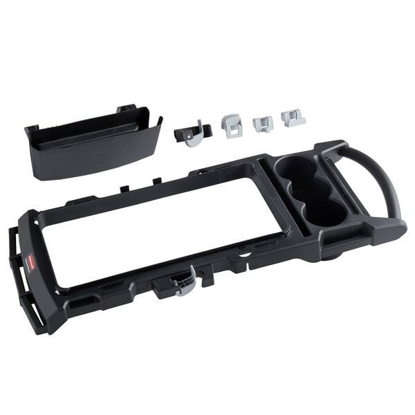 Rubbermaid 2032940 Slim Jim Black Rectangular Rim Caddy For 16 and 23 ...
