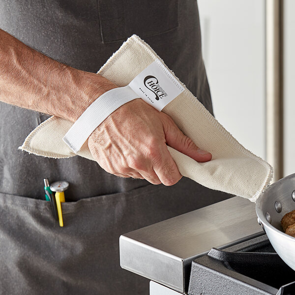 Choice 8 1/2" x 11" Terry Cloth Pan Grabber / Baker's Pad with Wrist ...