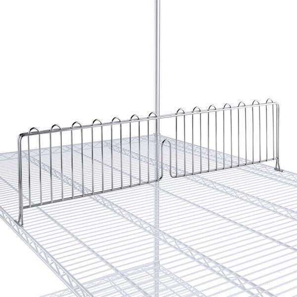 Regency 36" Chrome Wire Shelf Divider for Wire Shelving - 36" x 8"