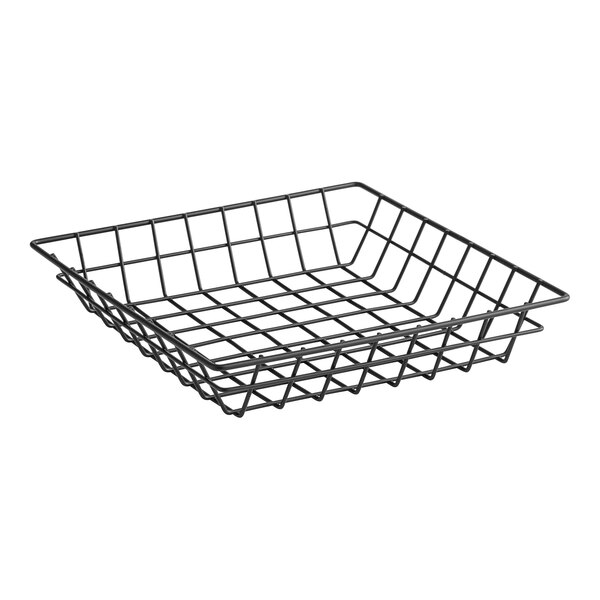 American Metalcraft 10" Black Square Wire Basket