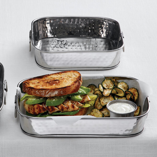 American Metalcraft SHT17 10 1/8" x 7 1/8" Silver Mirror Finish ...