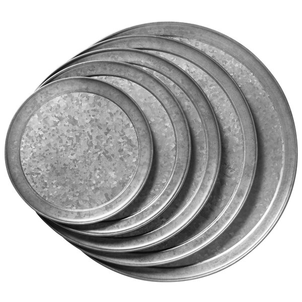 American Metalcraft GTP10 Onyx 24 Gauge 10" Galvanized Pizza Pan